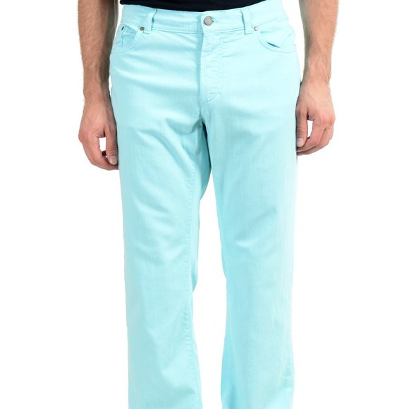 Versace Collection | Jeans | Versace Collection Slim Mens Turquoise ...